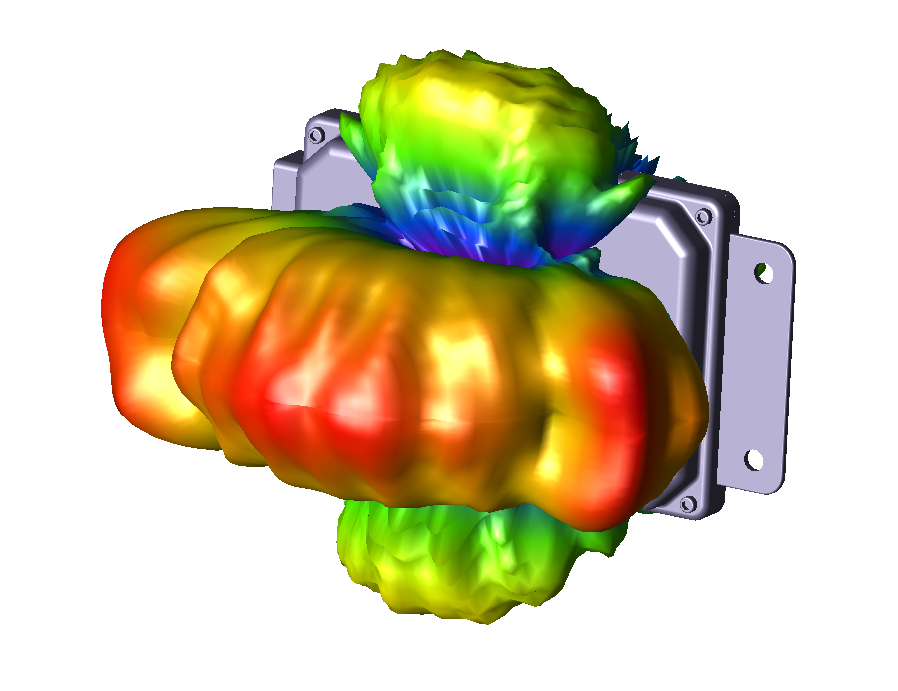 EM Simulation of Automotive Radar Mounted in Vehicle Bumper | Remcom