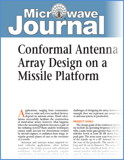 Conformal Antenna Array Design on a Missile Platform - Microwave ...